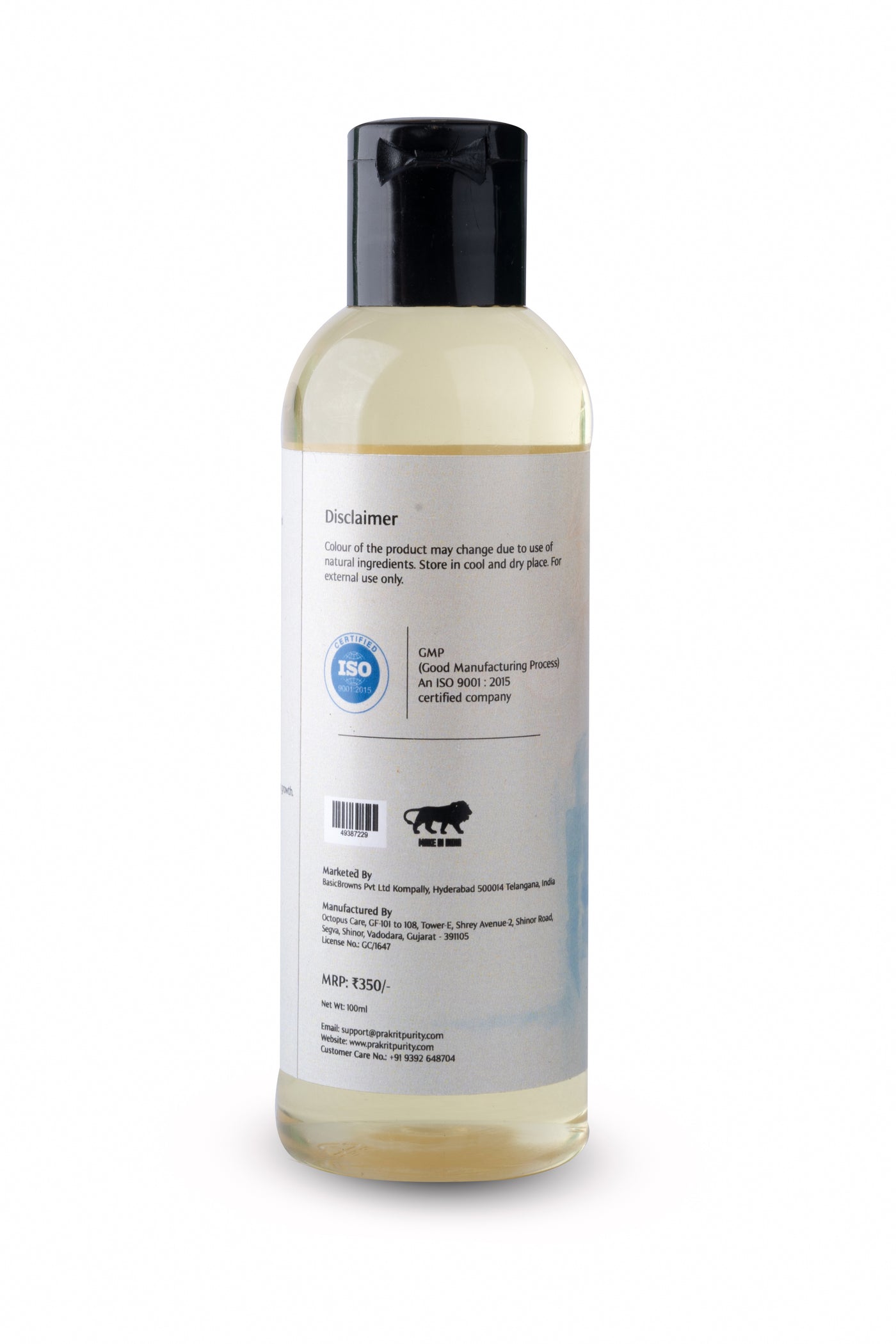 PrakritPurity Anti Dandruff Hair Oil 100ml — BasicBrowns
